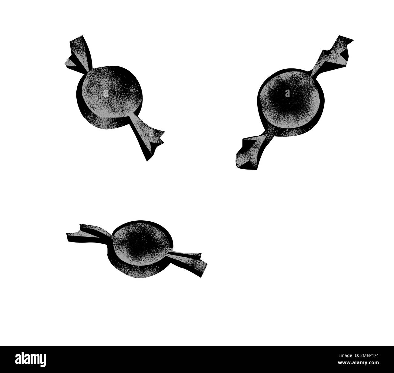 Sweets candies background Black and White Stock Photos & Images - Alamy