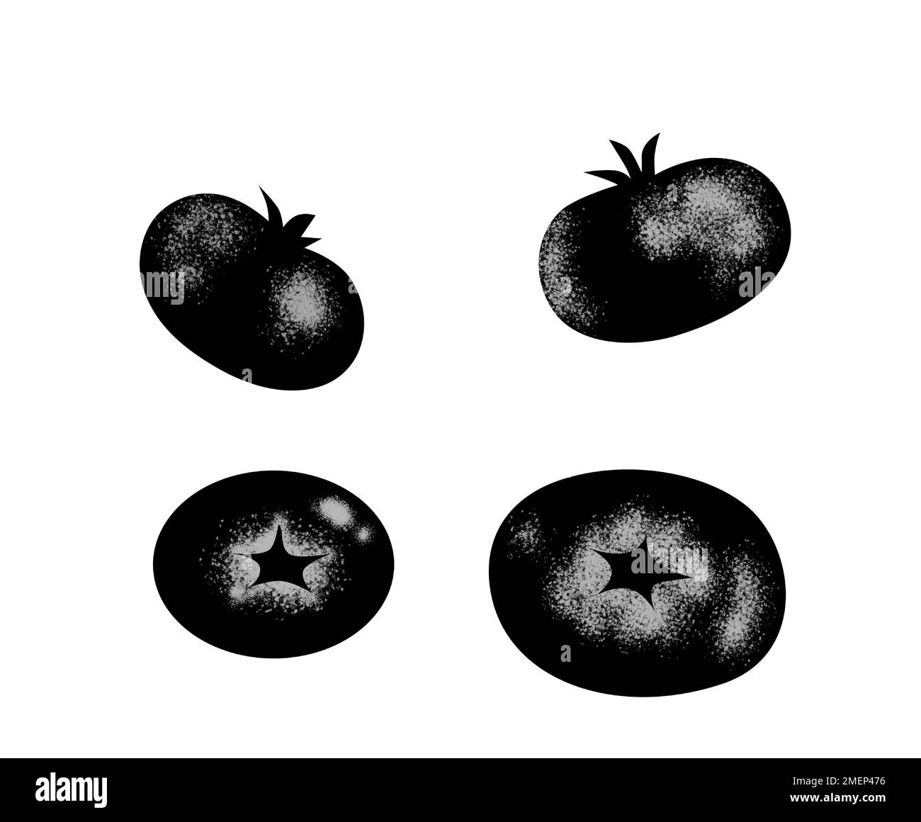 White background blueberries Black and White Stock Photos & Images - Alamy