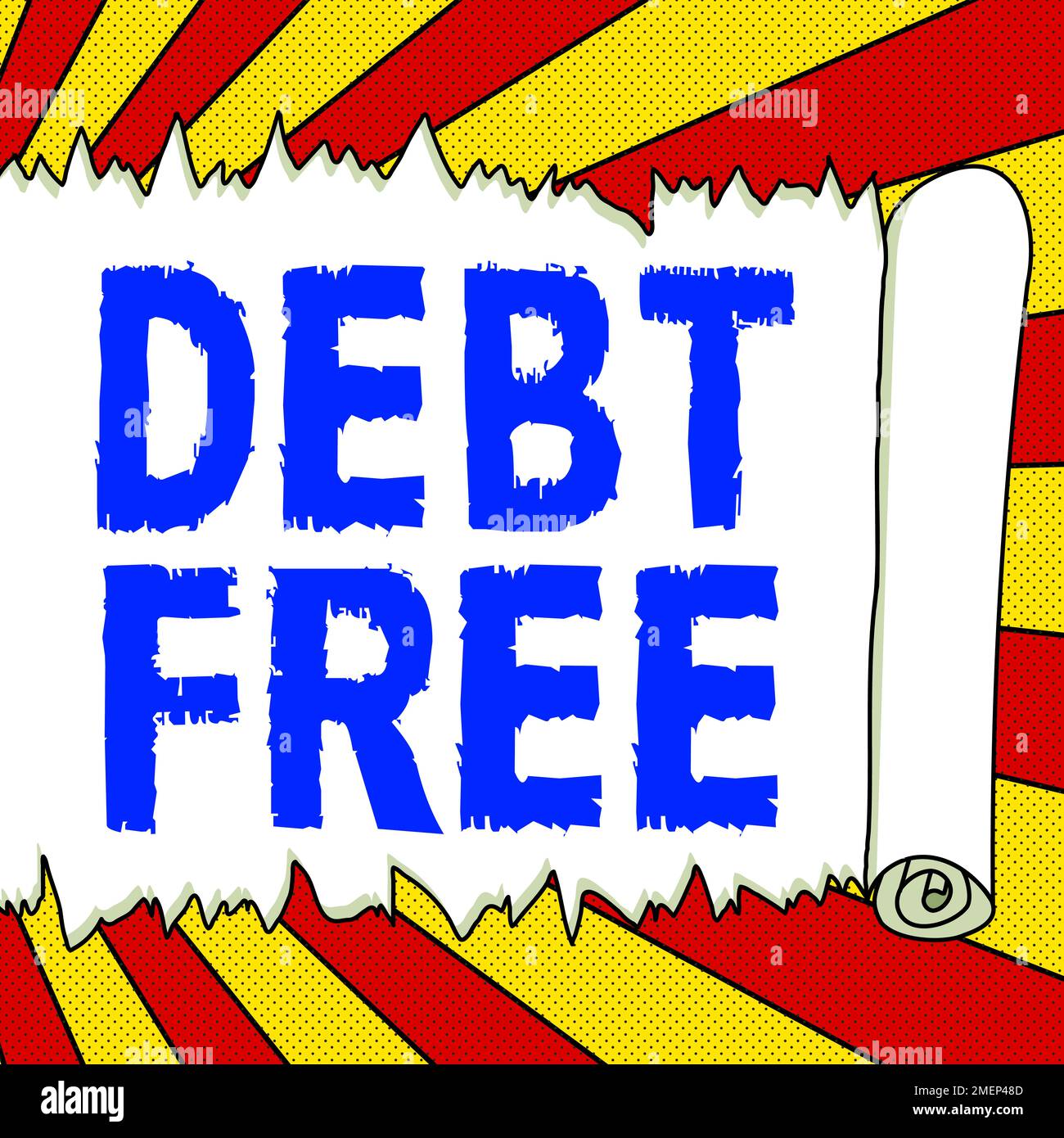 Writing displaying text Debt Free. Business showcase Financial freedom ...