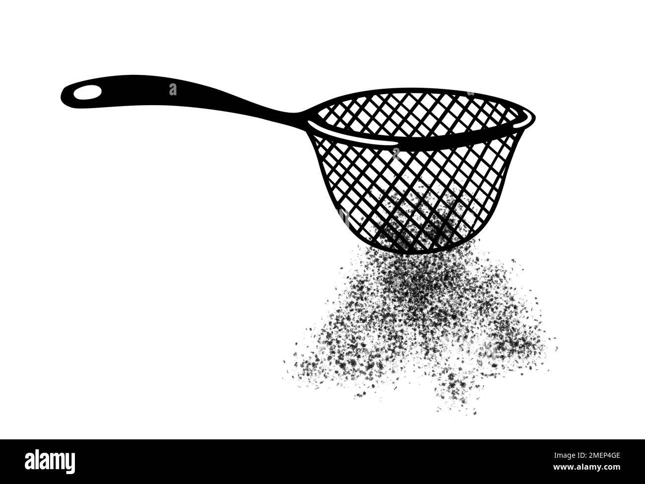 Kitchen sieve Black and White Stock Photos & Images - Alamy