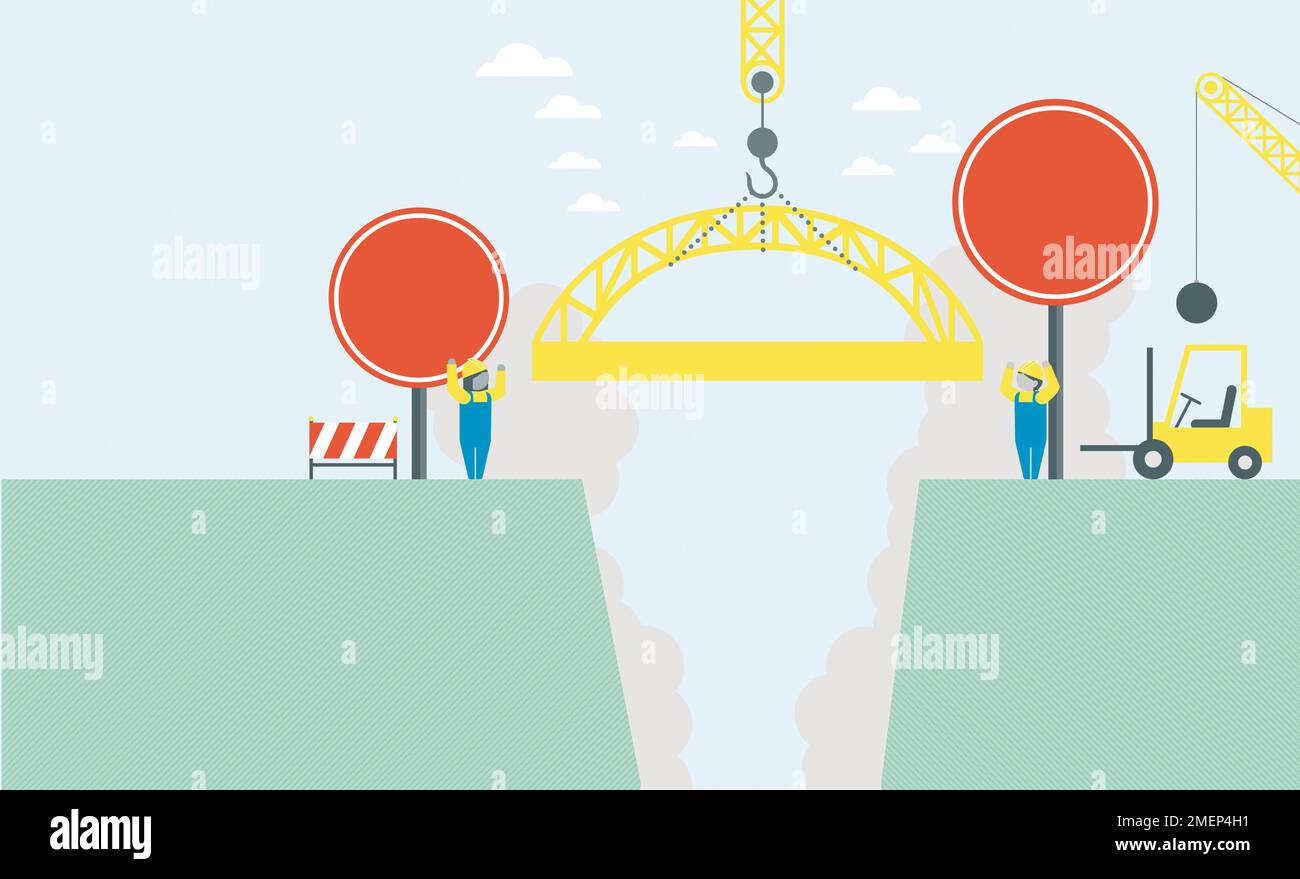 bridge being built Stock Photo - Alamy