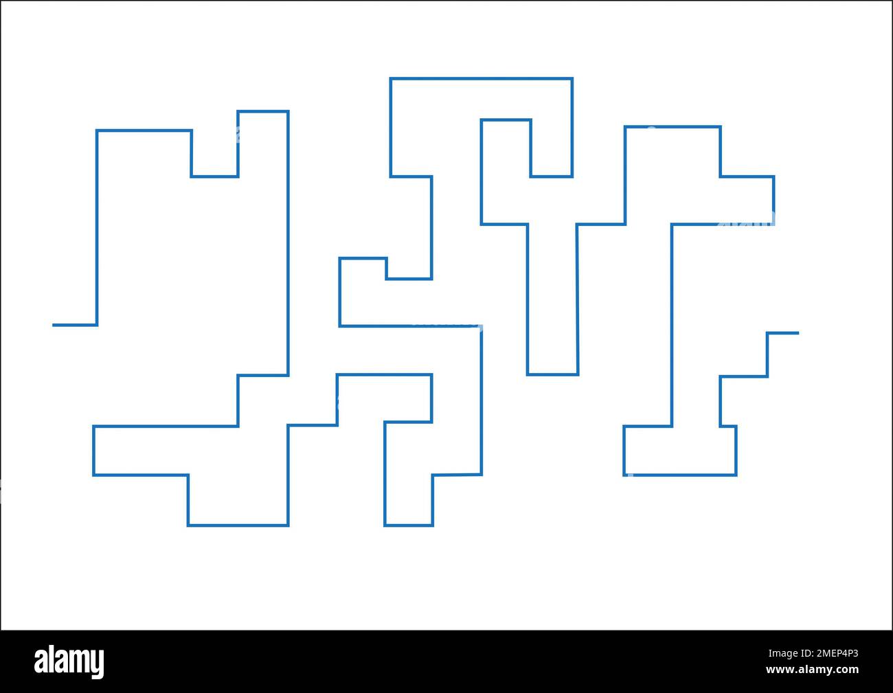 Digital maze hi-res stock photography and images - Alamy