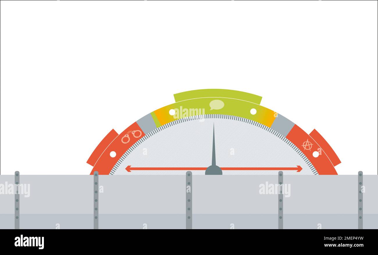 Illustration of a barometer and pipe Stock Photo - Alamy