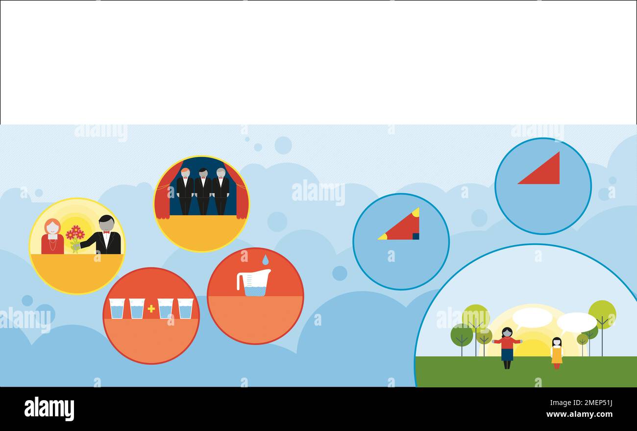 Illustration showing kinds of truth and statements Stock Photo - Alamy