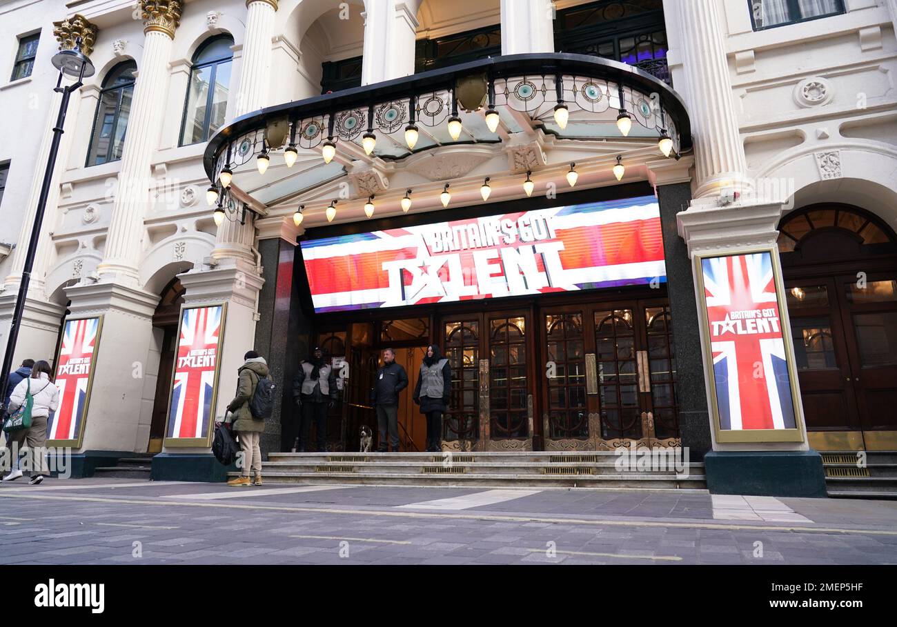 The London Palladium in Soho, London, where auditions for Britain's Got ...