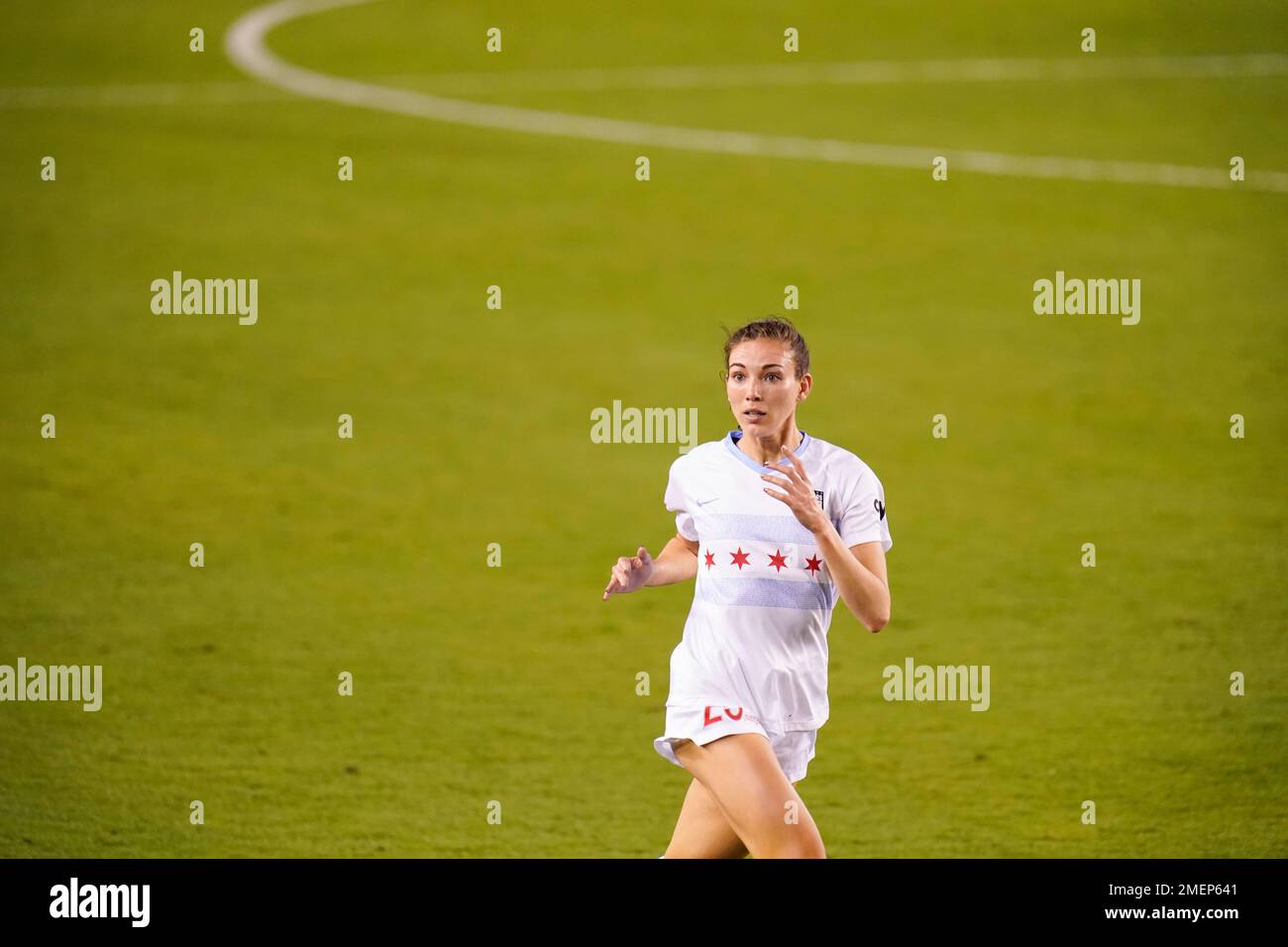 Chicago Red Stars defender Tatumn Milazzo (23) runs upfield during an ...