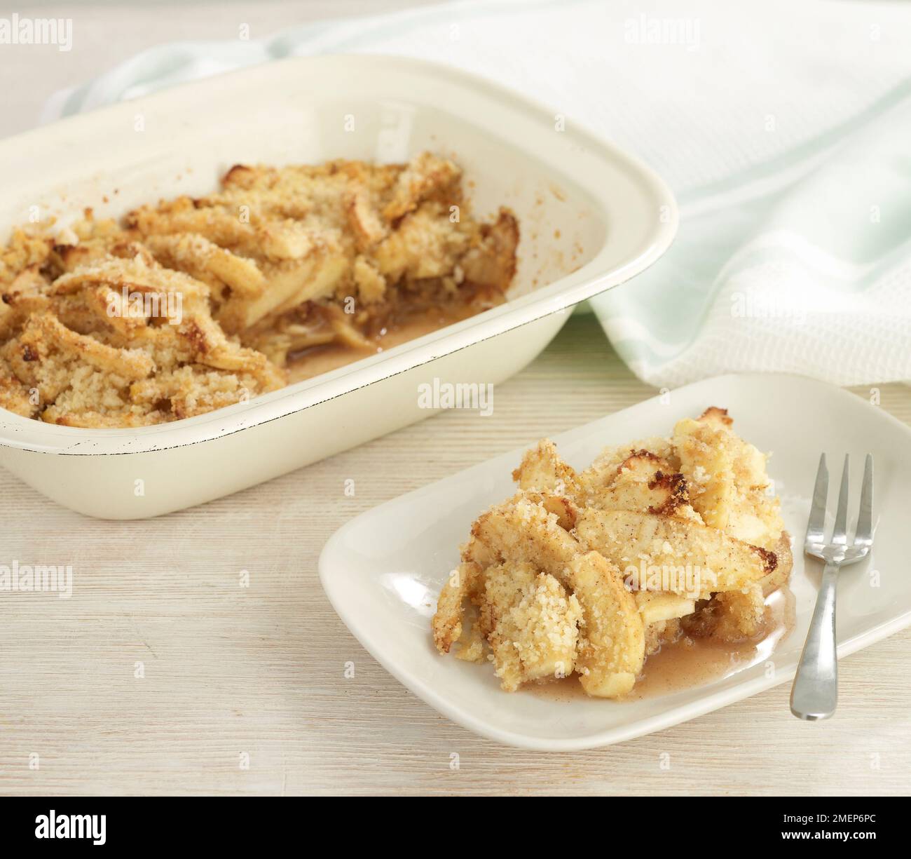 Apple Brown Betty Stock Photo - Alamy