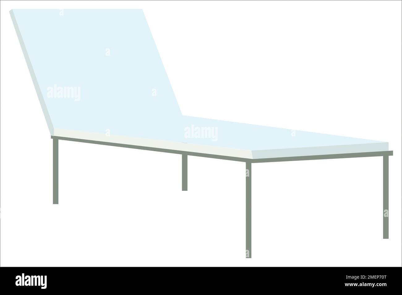 Illustration of sunbed Stock Photo - Alamy