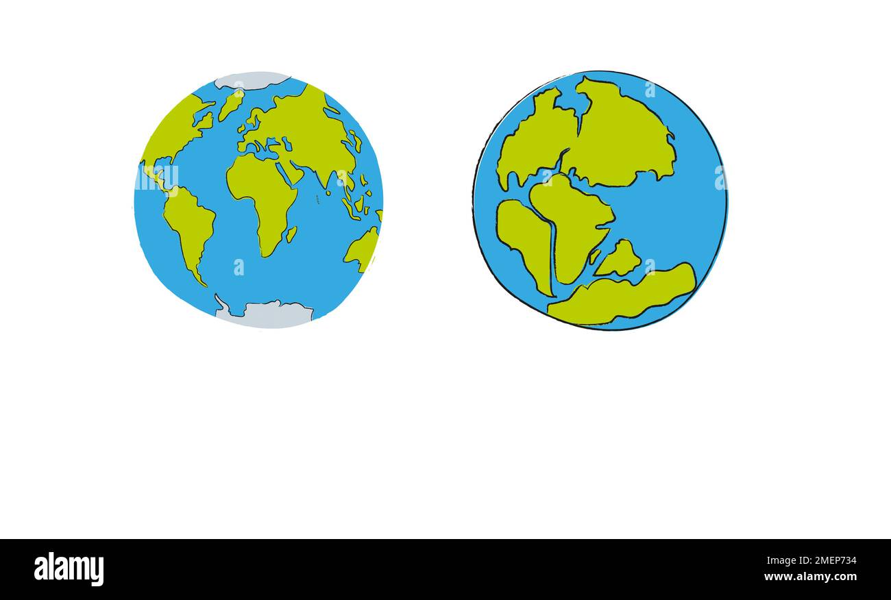 World map geographical globe Cut Out Stock Images & Pictures - Alamy