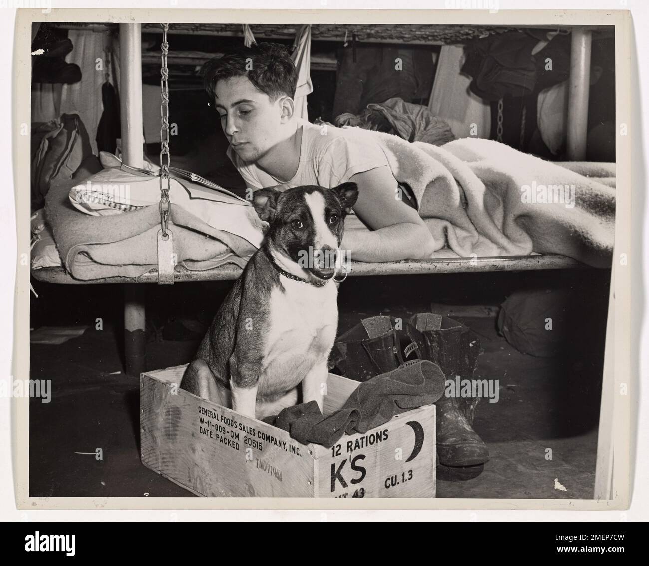 'Doc Sunshine,' a Coast Guard mascot aboard a troop transport ...