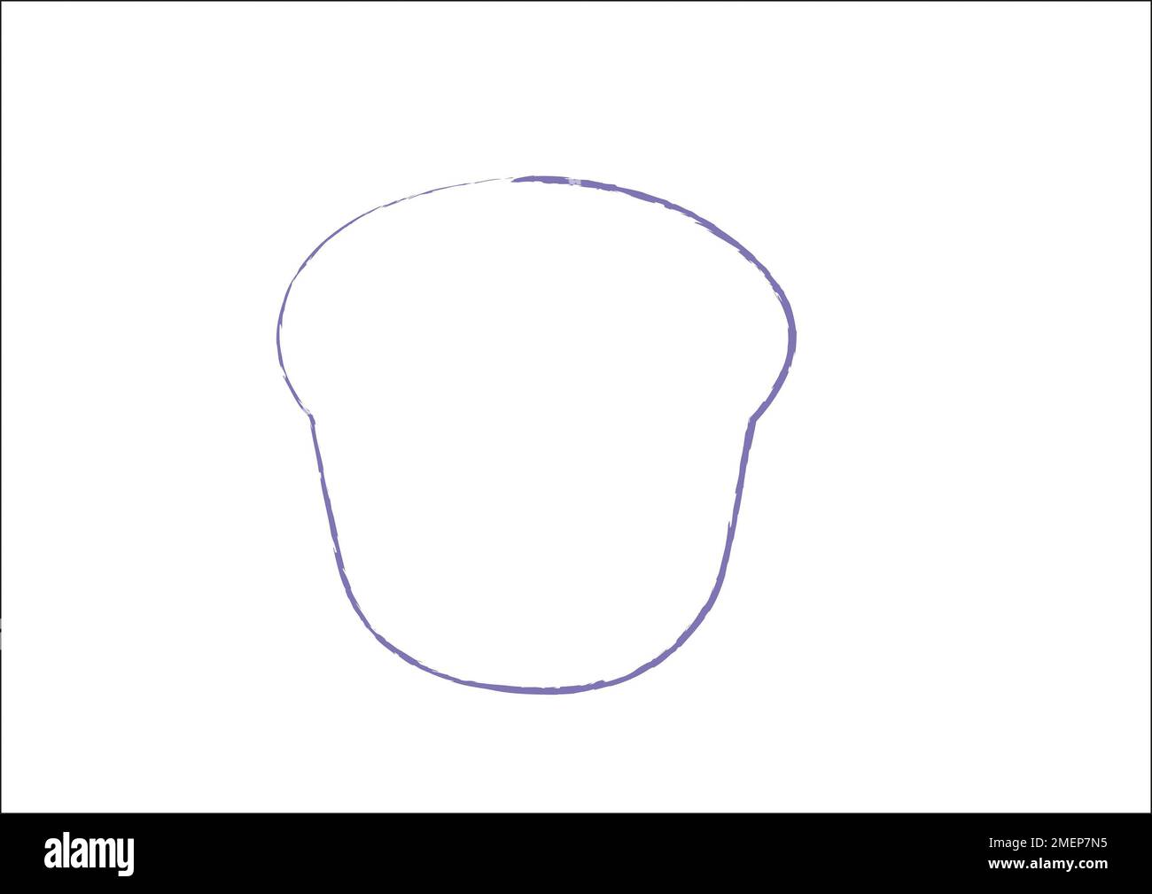 Illustration for Pencil pots project - Step outlines Stock Photo - Alamy