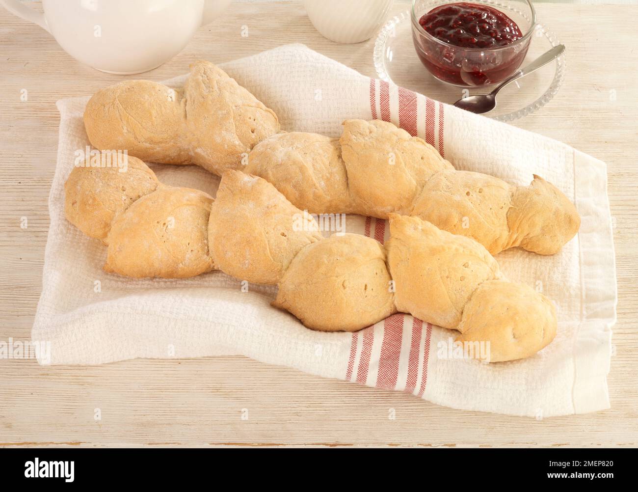 Pain d'epi, type of baguette Stock Photo - Alamy