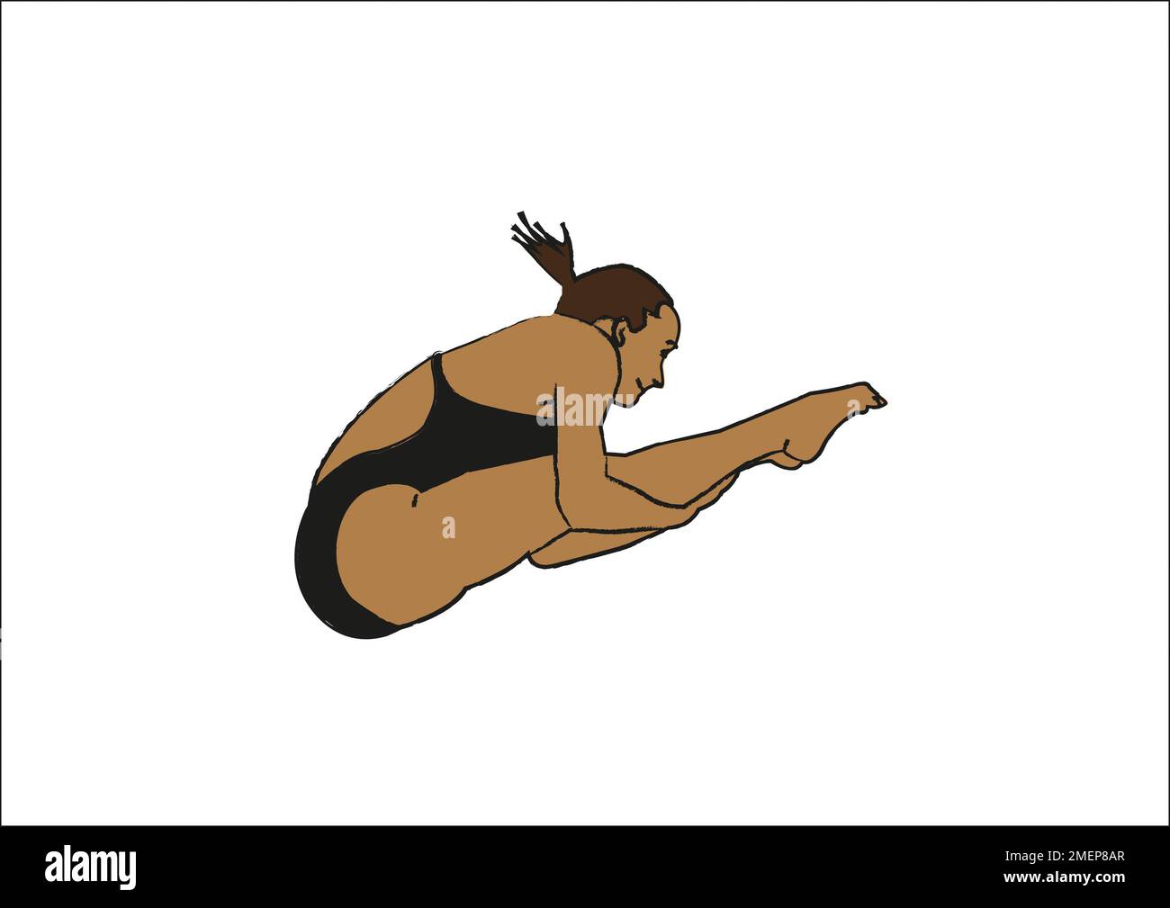 pike dive possition Stock Photo - Alamy