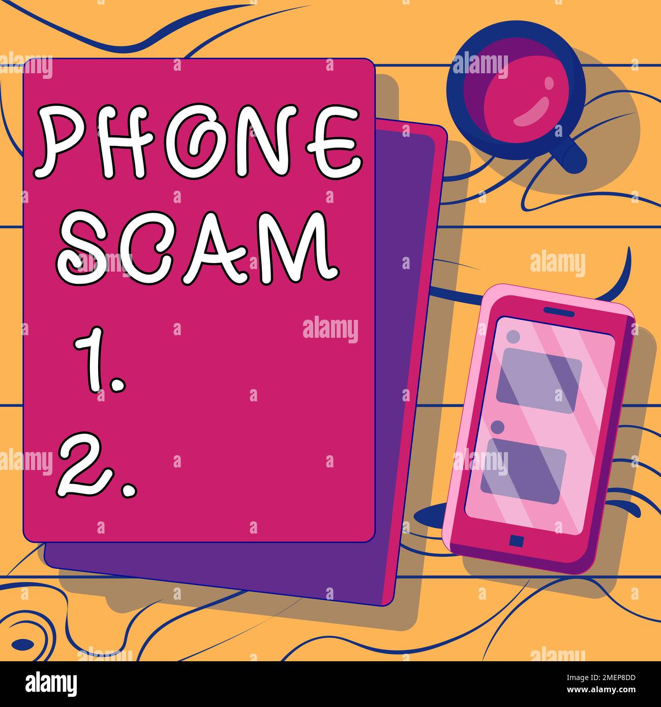 Writing displaying text Phone Scam. Business overview getting unwanted calls to promote products ...