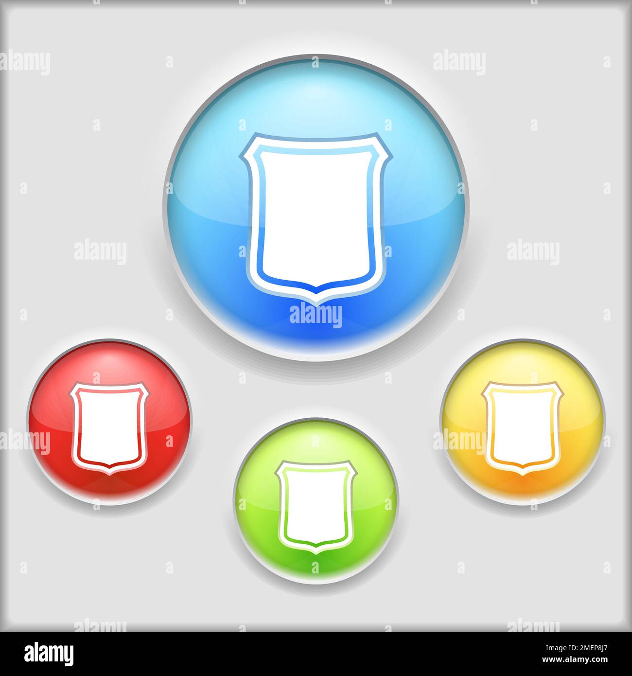 Abstract icon of a shield, vector eps10 illustration Stock Vector Image ...