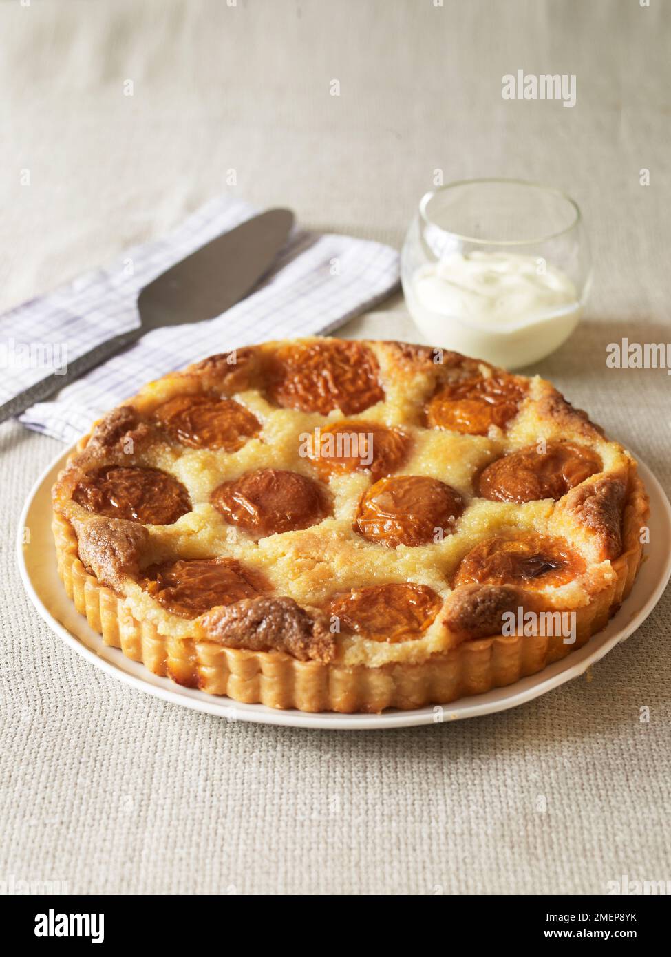 Gluten free frangipane fruit tart Stock Photo - Alamy