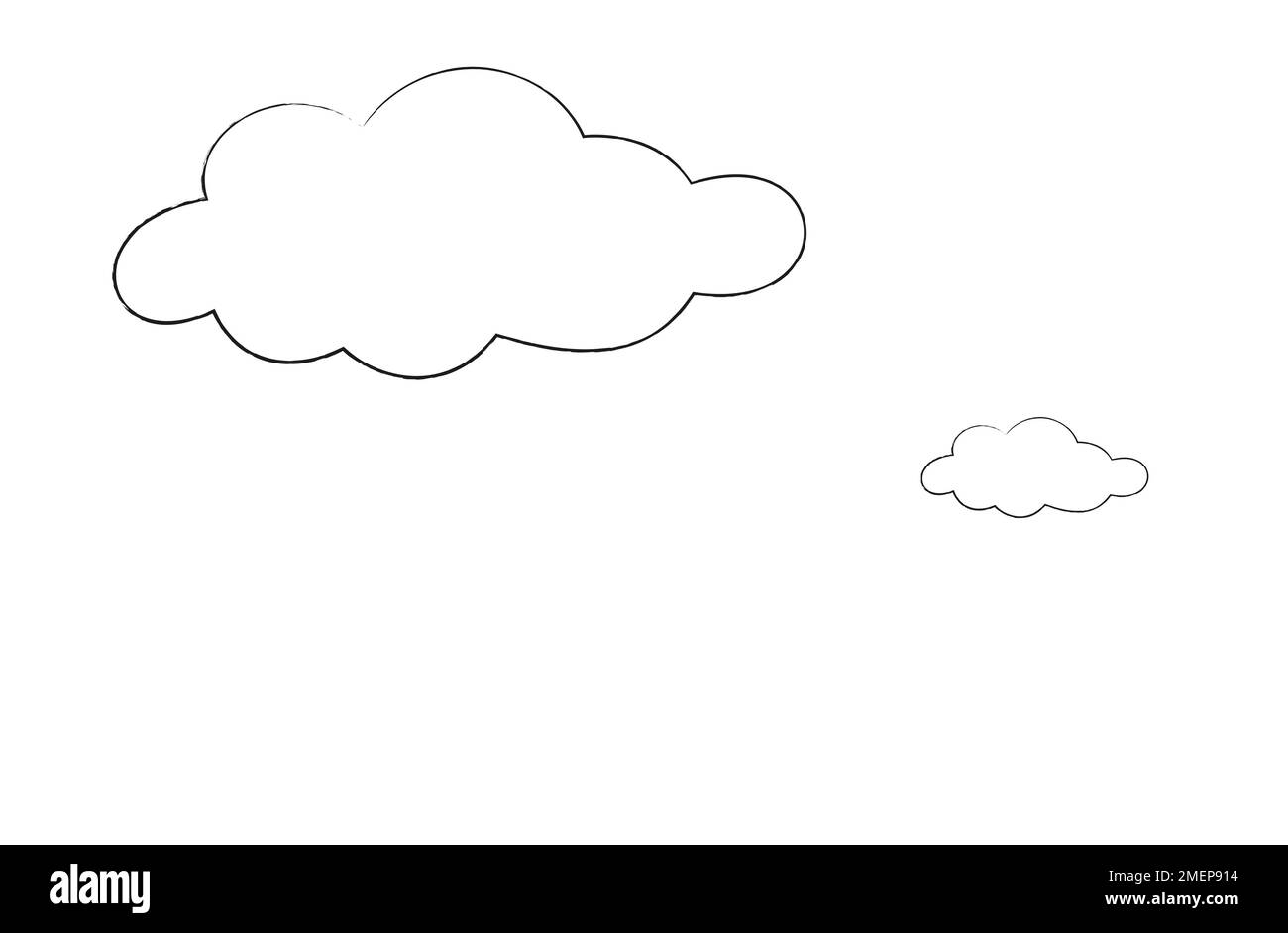 Cloud line drawing Cut Out Stock Images & Pictures - Alamy