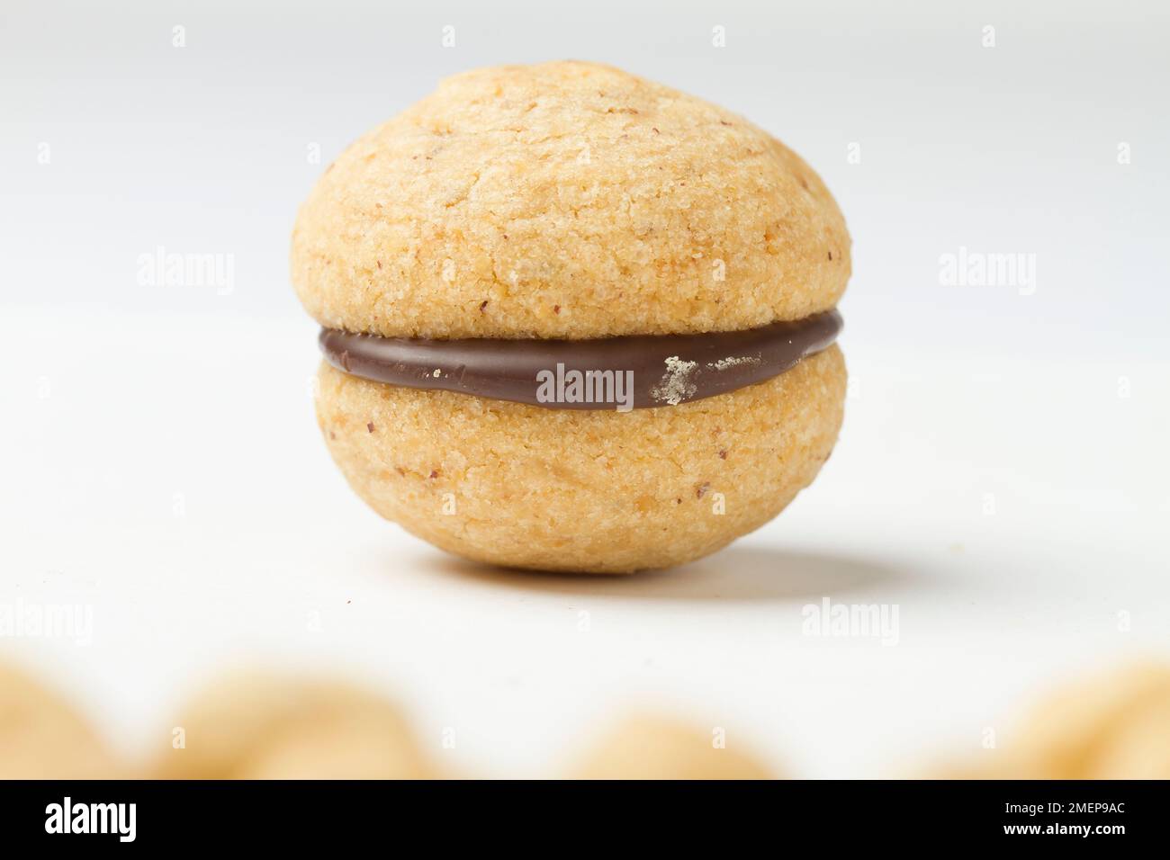 Studio shot close up on baci di dama, northern italian cookie recipe ...