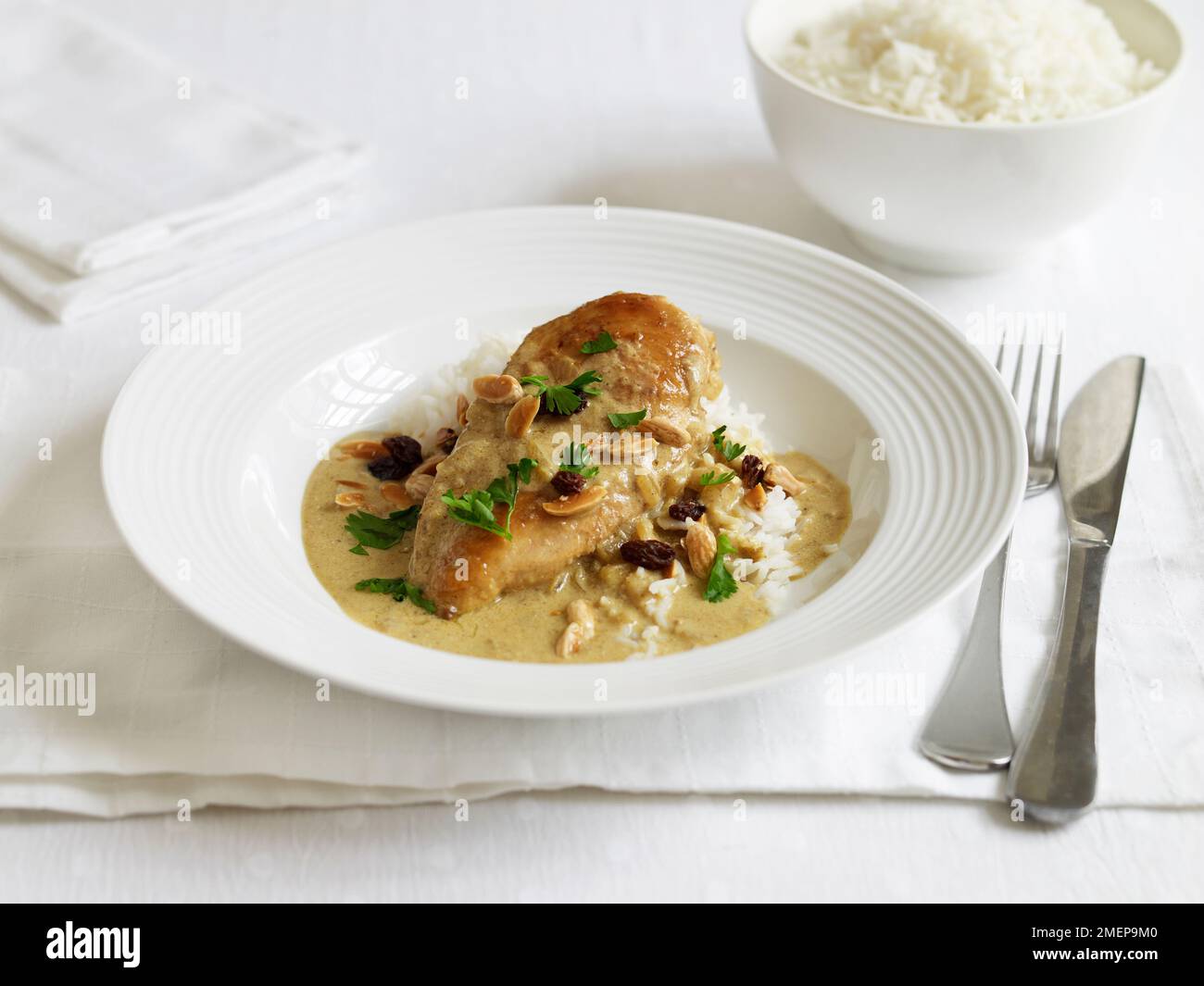 Fragrant Chicken curry Stock Photo - Alamy