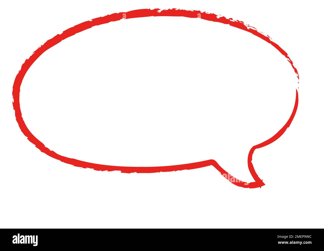 Illustration of a red speech bubble Stock Photo - Alamy
