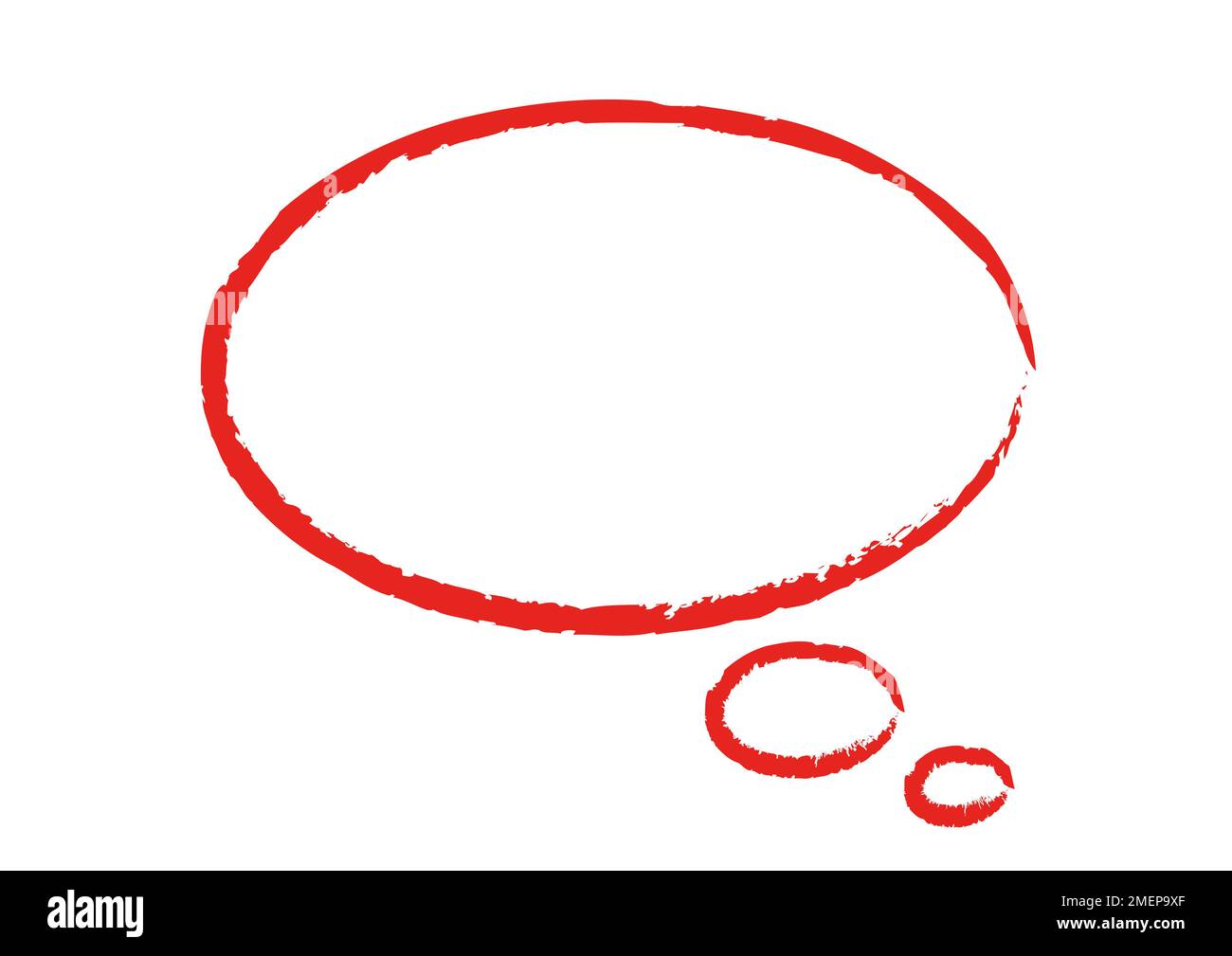 Illustration of a red speech bubble Stock Photo - Alamy