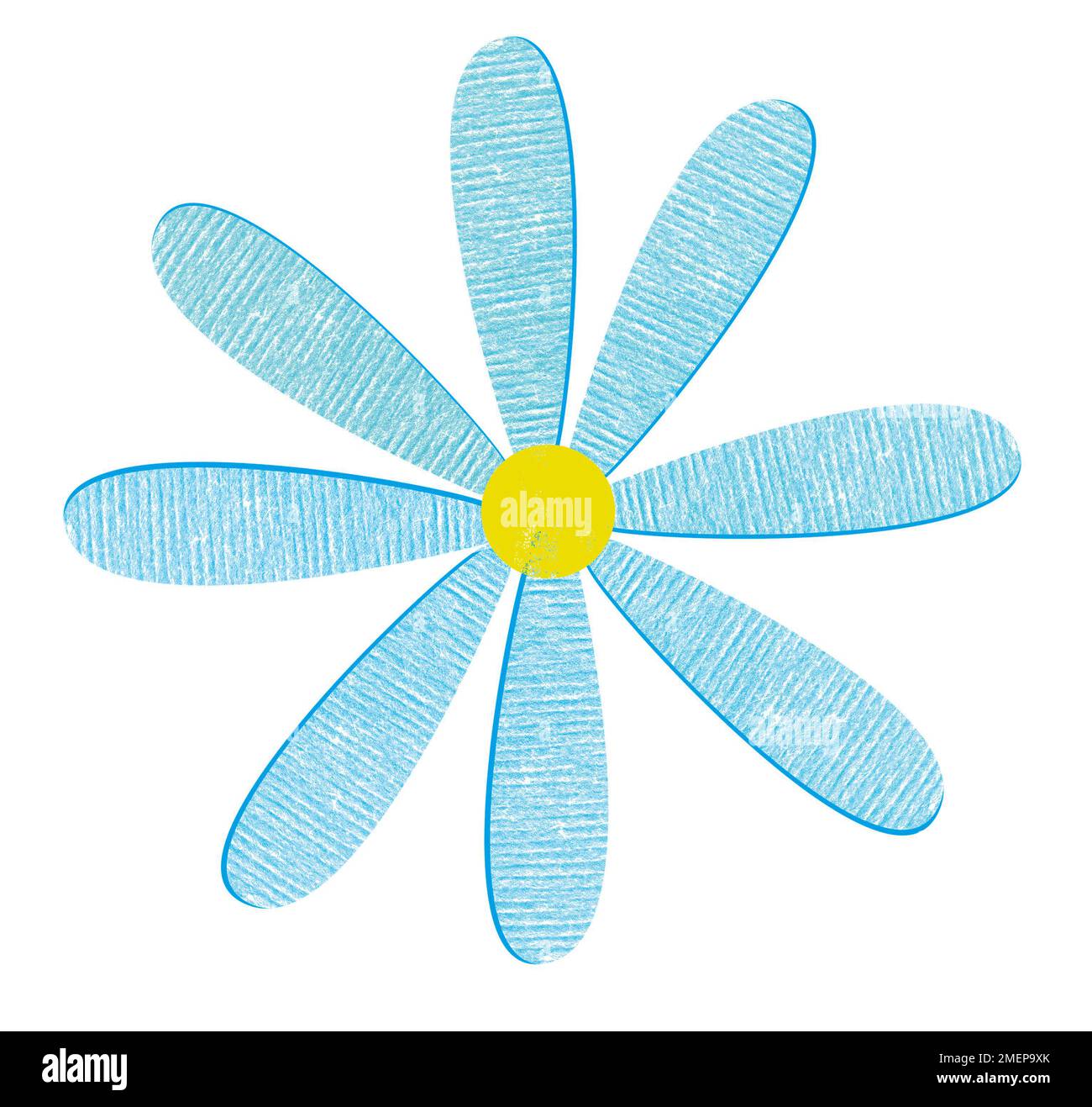 Blue daisy illustration Stock Photo - Alamy