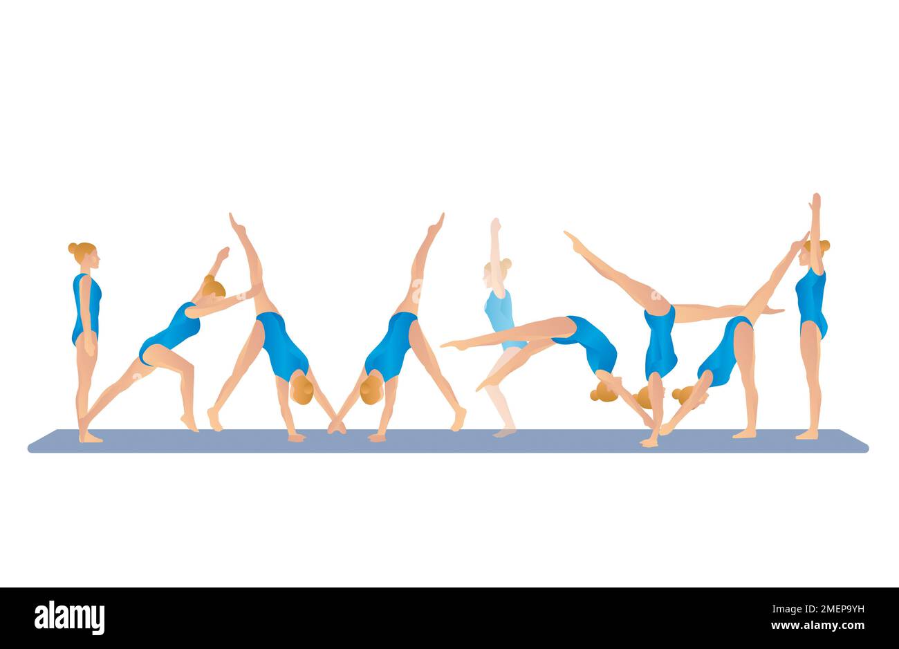 Cartwheel gymnastics hi-res stock photography and images - Alamy