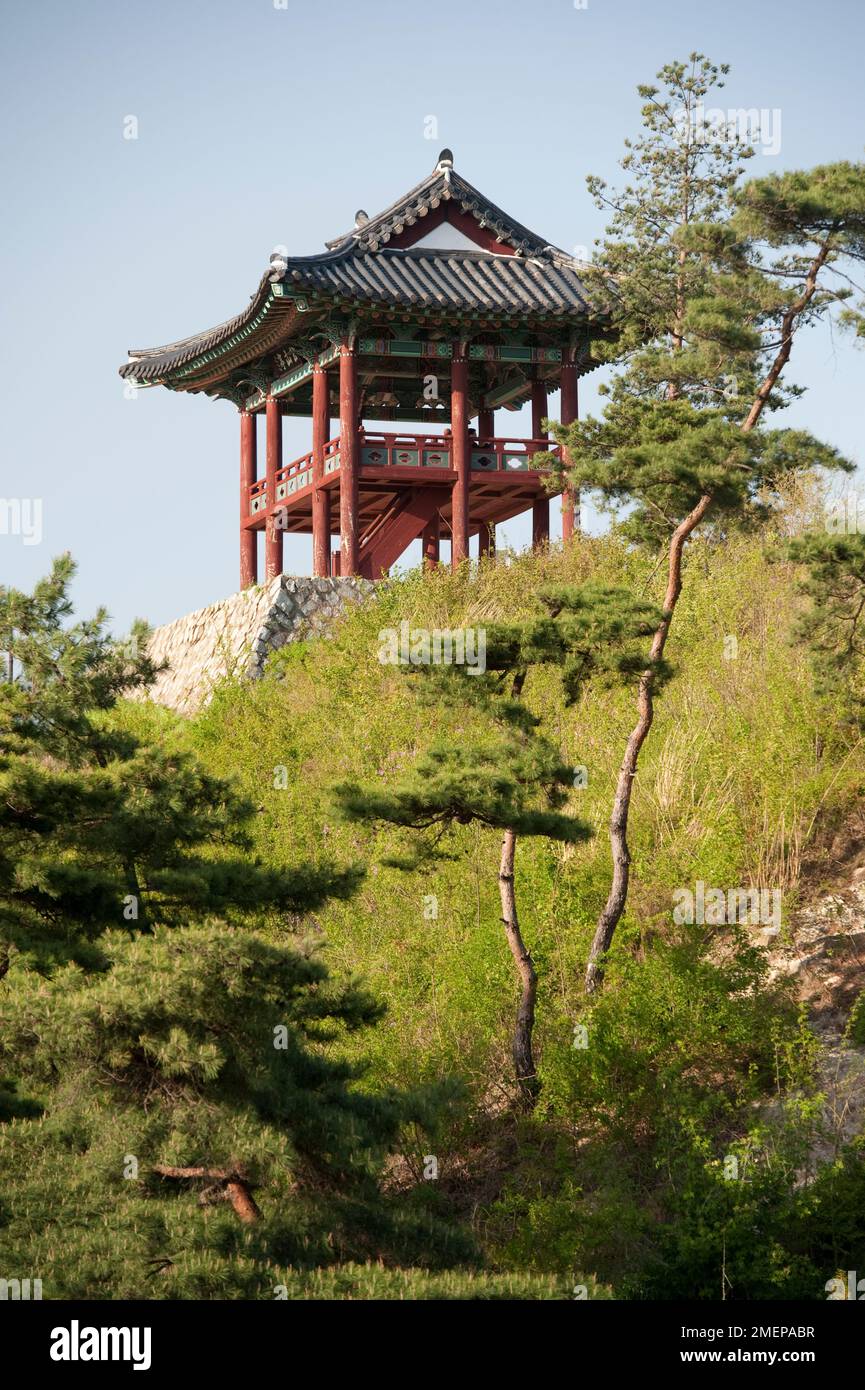South Korea, Gongju, fortress wall Stock Photo - Alamy