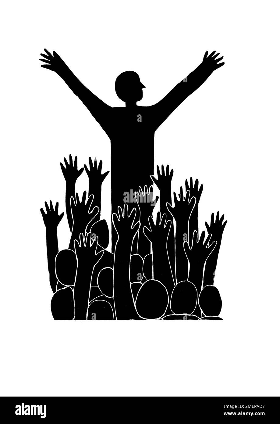 Air crowd Cut Out Stock Images & Pictures - Alamy