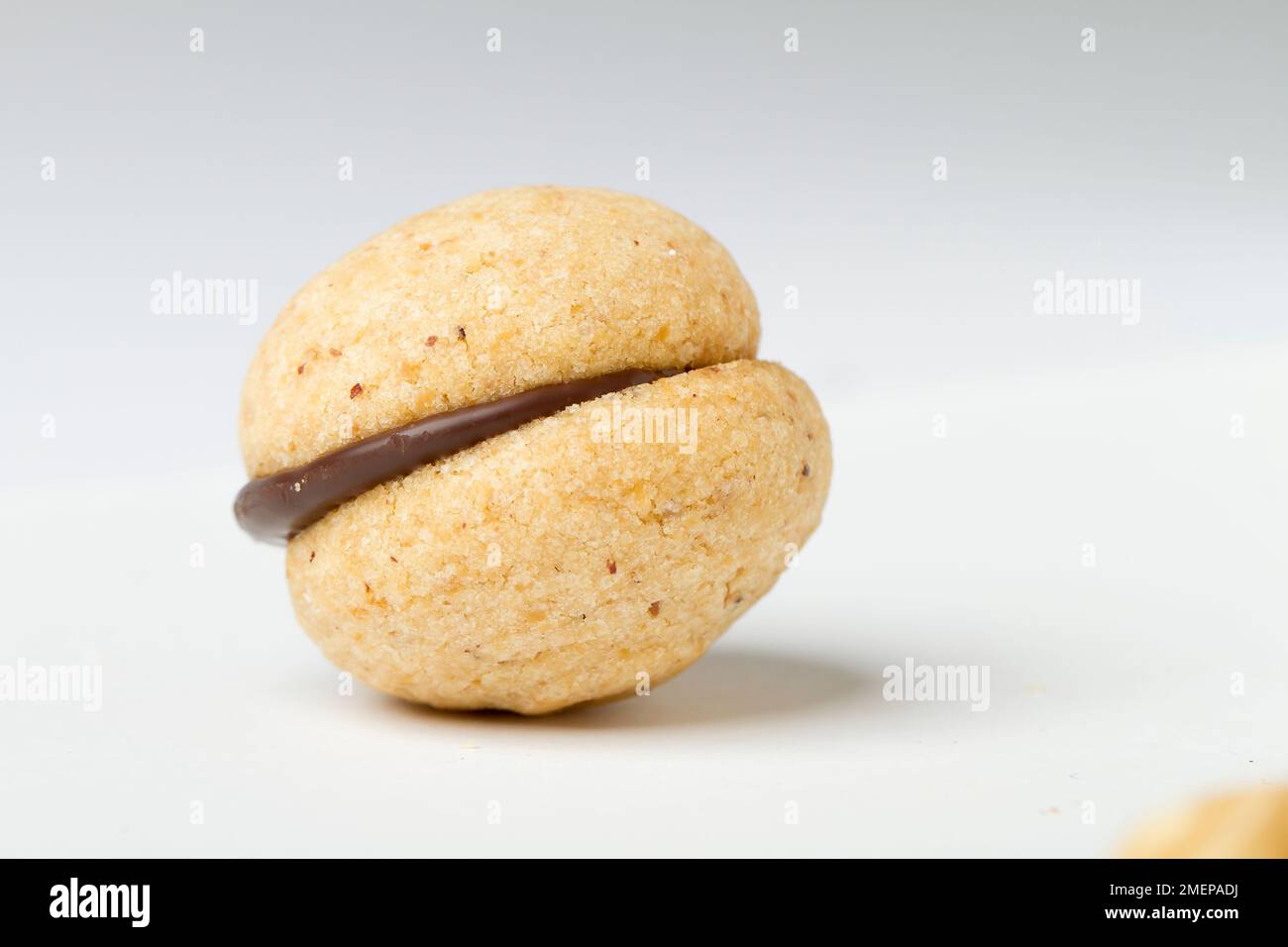 Studio shot close up on baci di dama, northern italian cookie recipe ...