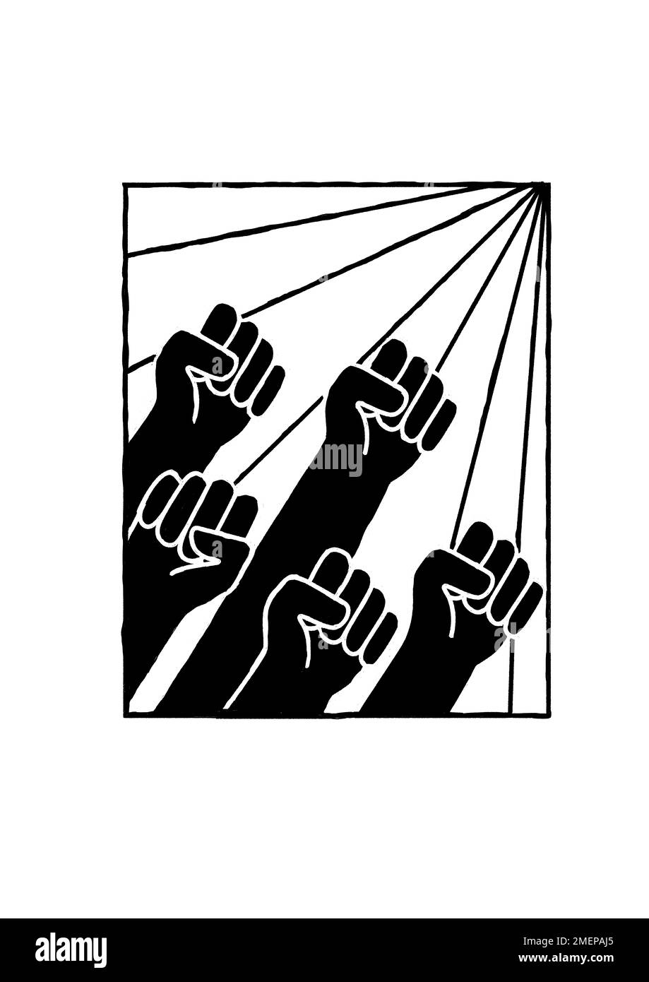 Illustration showing fists of power Stock Photo - Alamy Illustration showing fists of power Stock Photo - Alamy