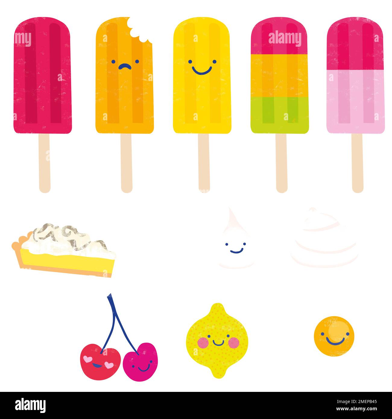 Ice lolly illustration Cut Out Stock Images & Pictures - Alamy