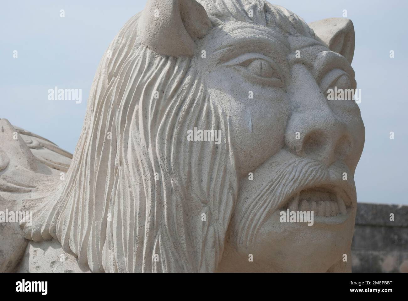 France, Bouches-du-Rhone, Tarascon, sculpture of Tarasque monster Stock ...