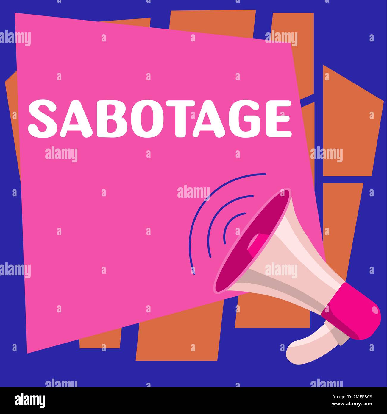 Hand writing sign Sabotage. Business overview destruction of an ...