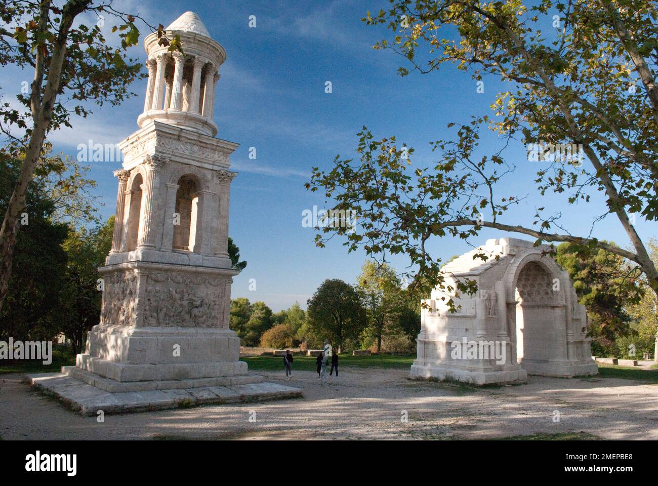 France, Bouches-du-Rhone, Saint-Remy-de-Provence, ancient Glanum Stock ...