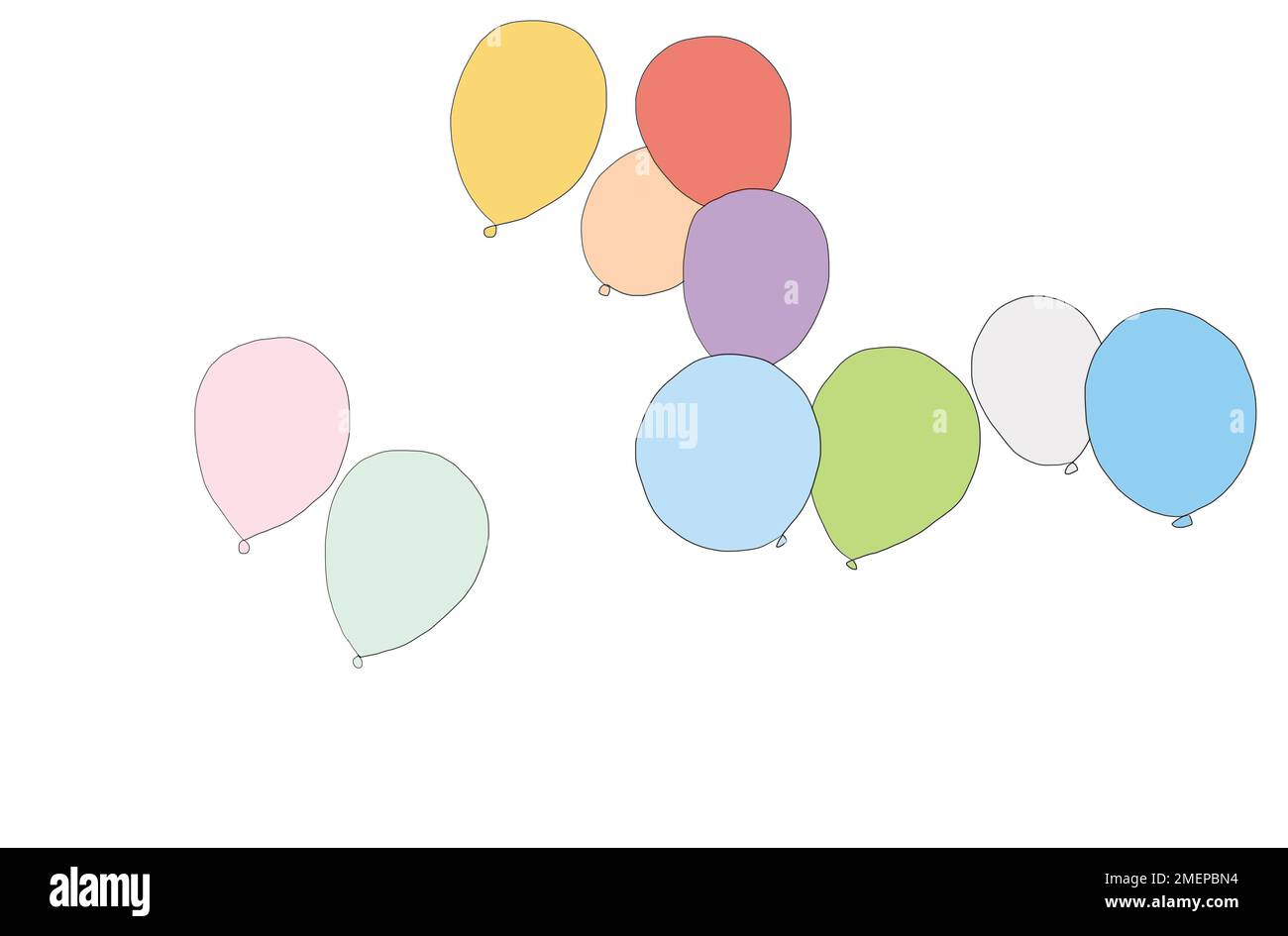 Children and balloons Cut Out Stock Images & Pictures - Alamy