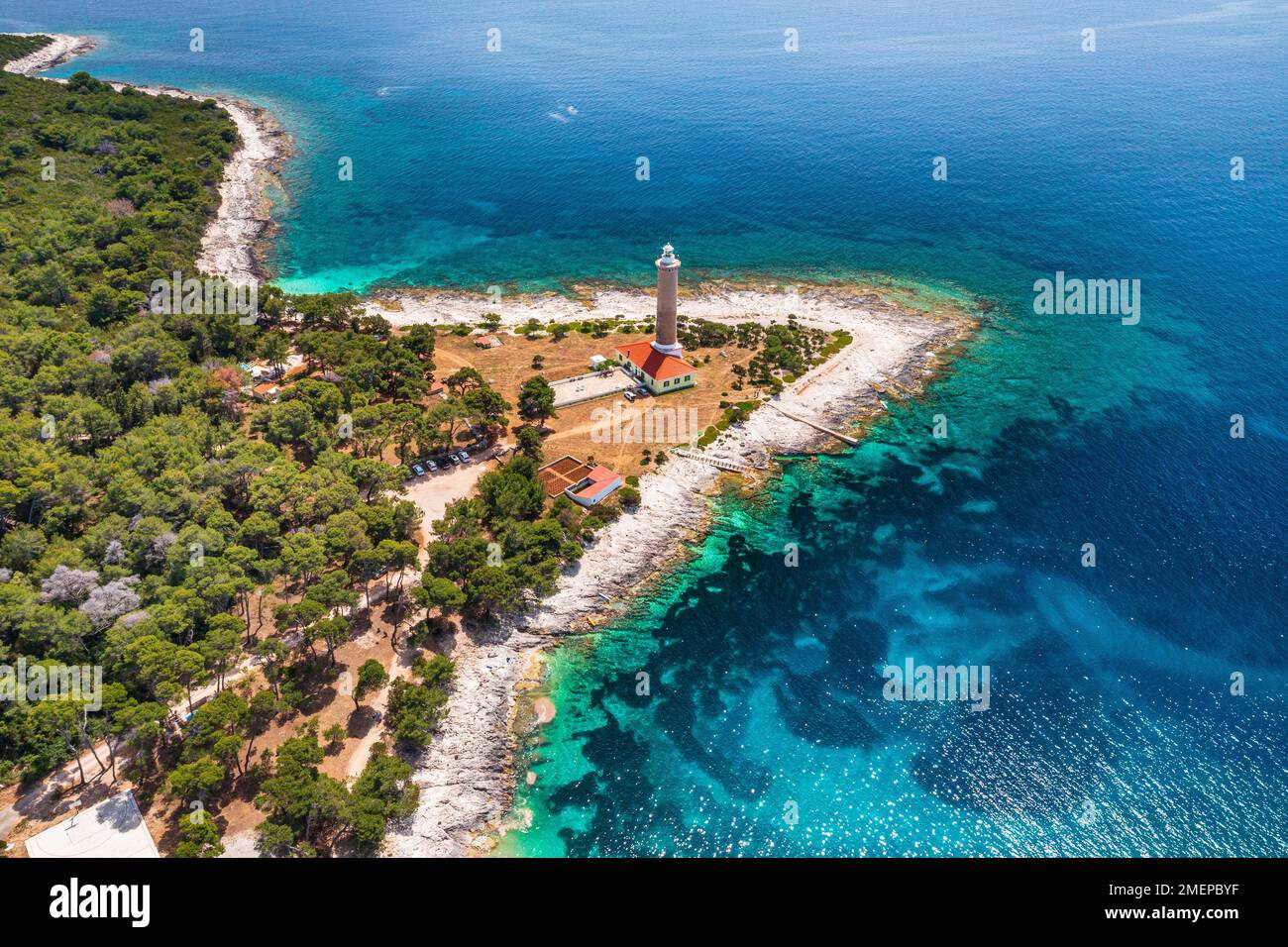 Light house Veli Rat Stock Photo - Alamy