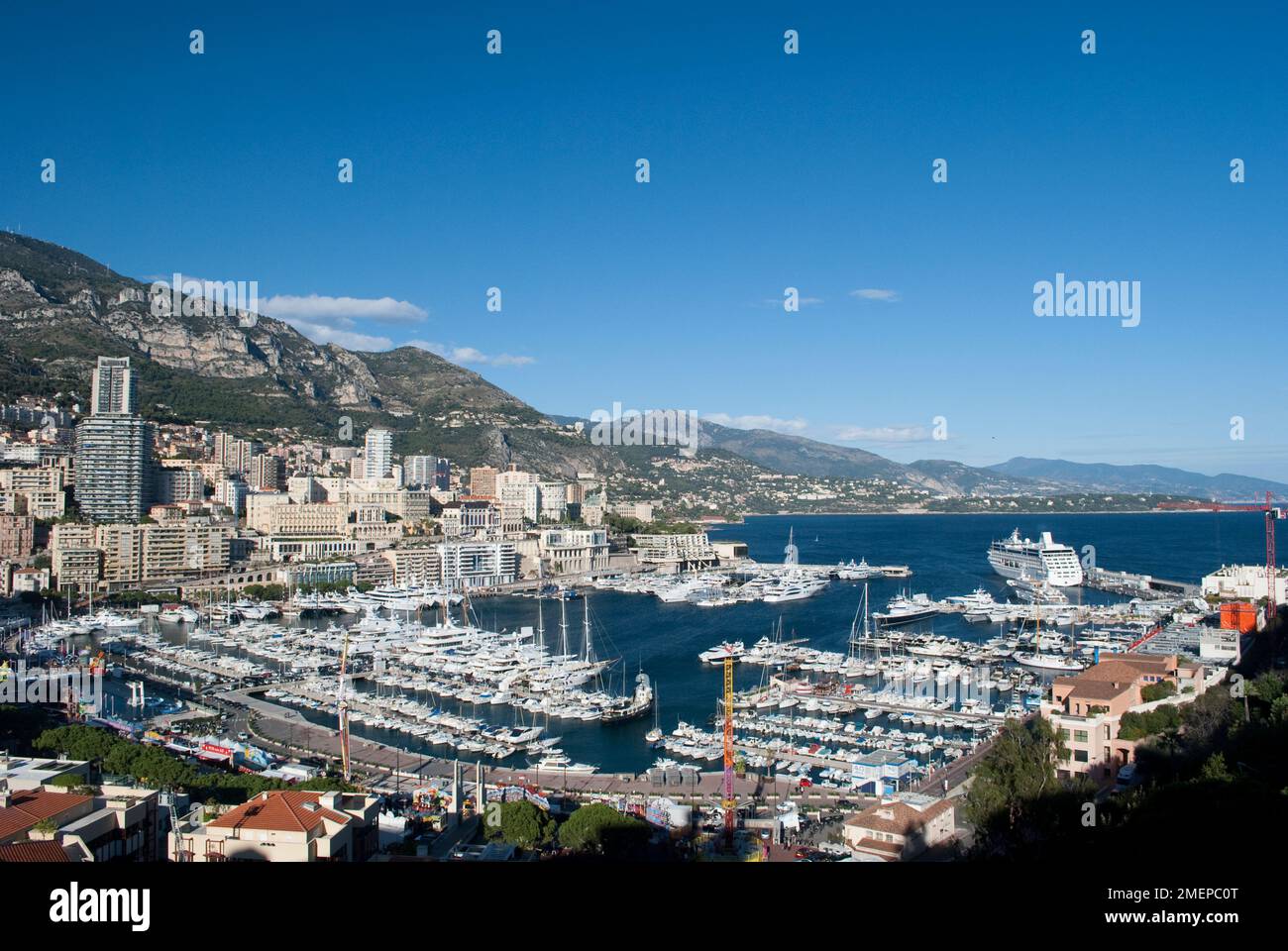 Monaco, view over port Stock Photo - Alamy