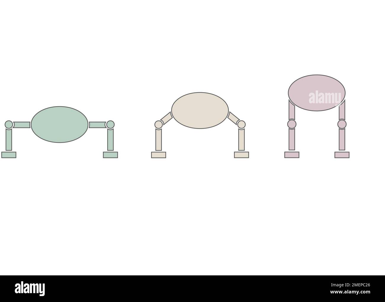 The upright gait illustration hi-res stock photography and images - Alamy