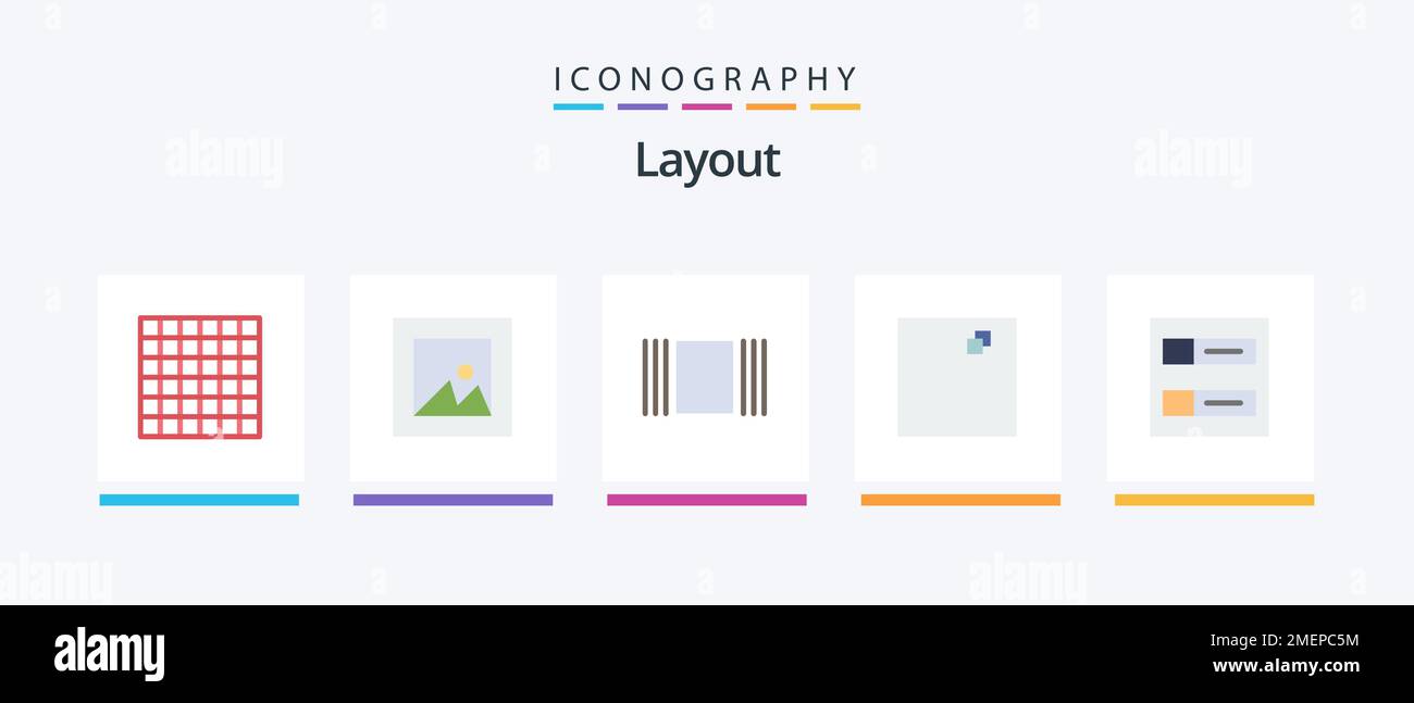 Layout Flat 5 Icon Pack Including . full screen. profiles. Creative ...