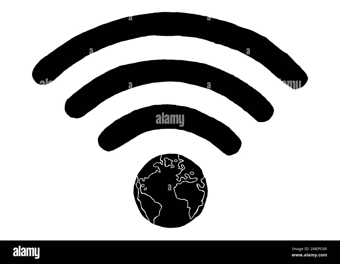 Digital internet communication Black and White Stock Photos & Images ...