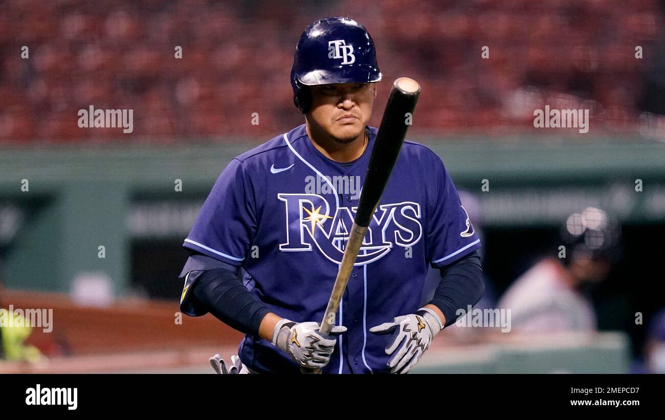 Tampa Bay Rays' Yoshitomo Tsutsugo during a baseball game at Fenway ...