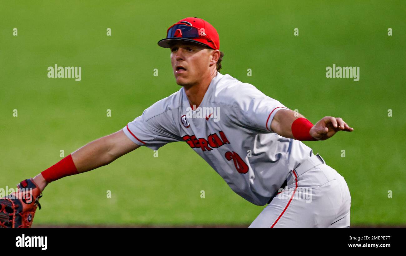 Georgia's Chaney Rogers prepares to field the ball during an NCAA ...