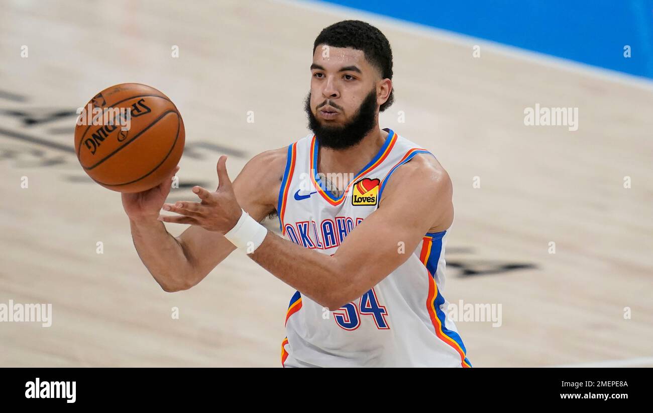Oklahoma City Thunder forward Kenrich Williams (34) during an NBA ...