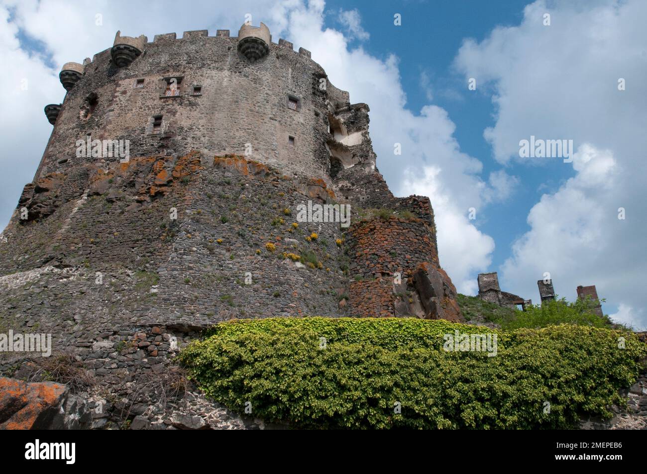 France, Auvergne, Chateau de Murol, ruins of castle Stock Photo - Alamy