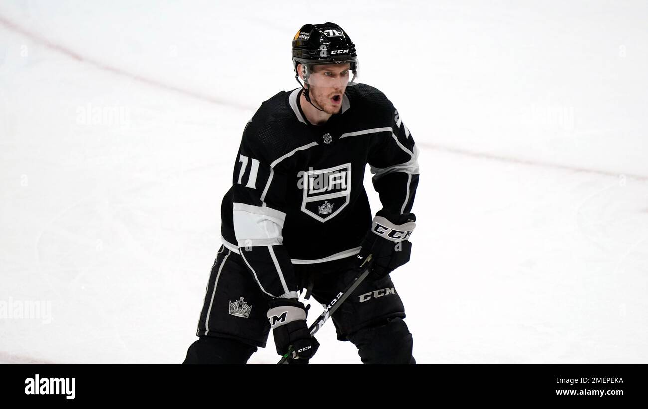 Los Angeles Kings defenseman Austin Strand during an NHL hockey game ...