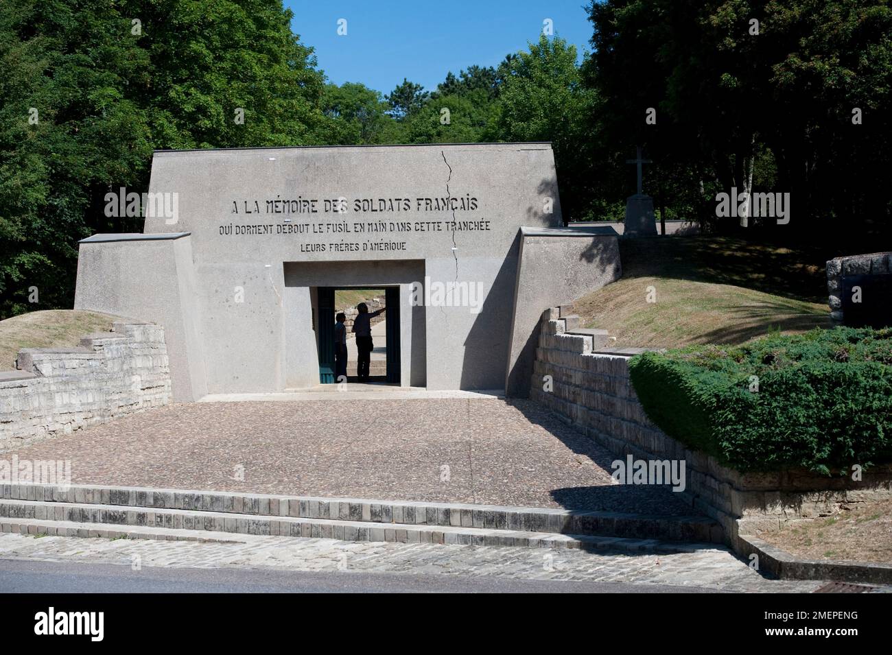 France, Lorraine, Meuse, Verdun, battlefields of World War I, entrance ...