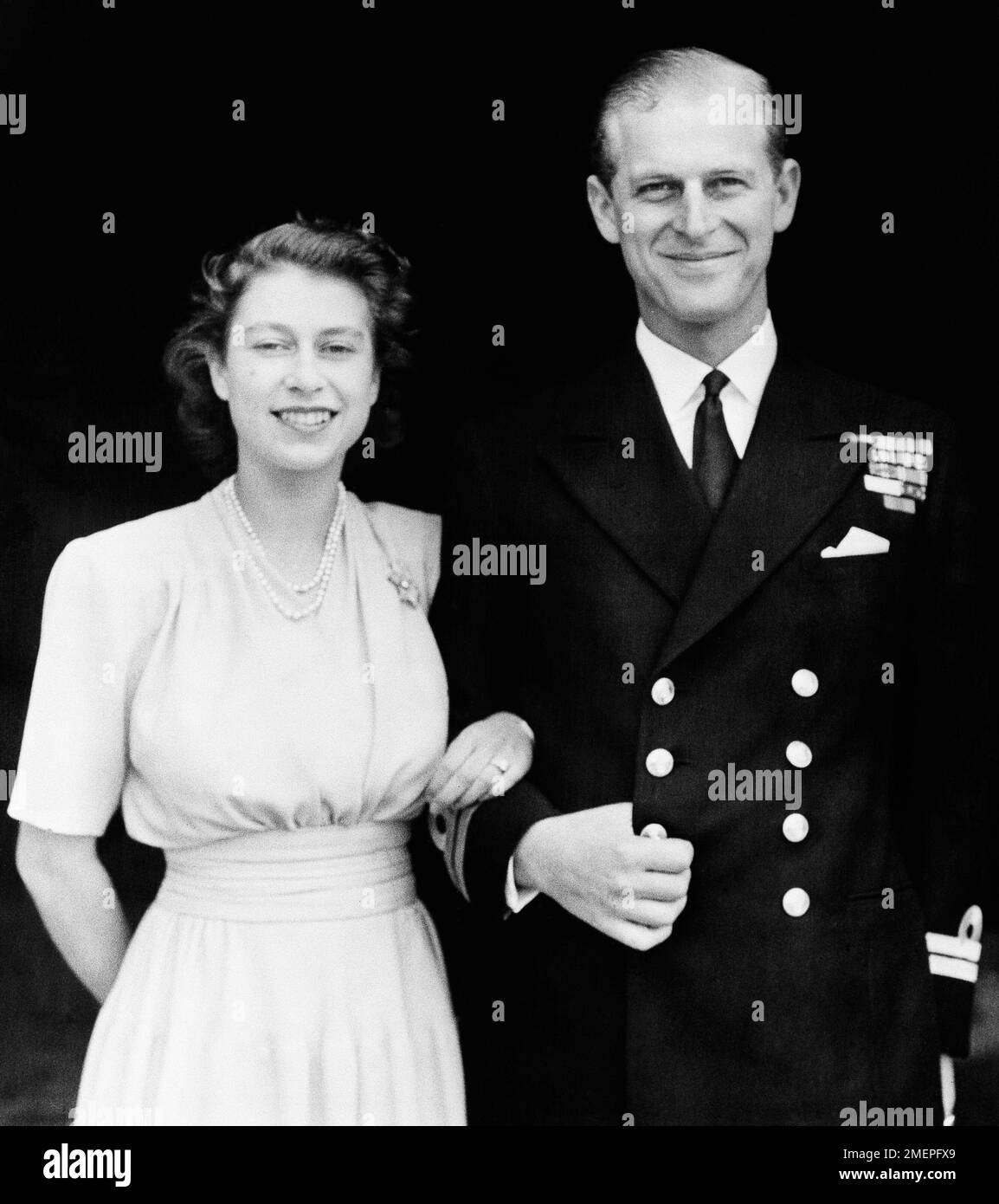 Queen Elizabeth And Prince Philip Young