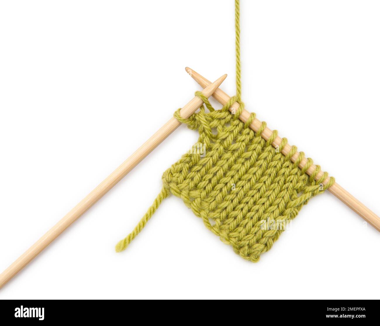 Paired lifted edge increase knitting technique Stock Photo - Alamy