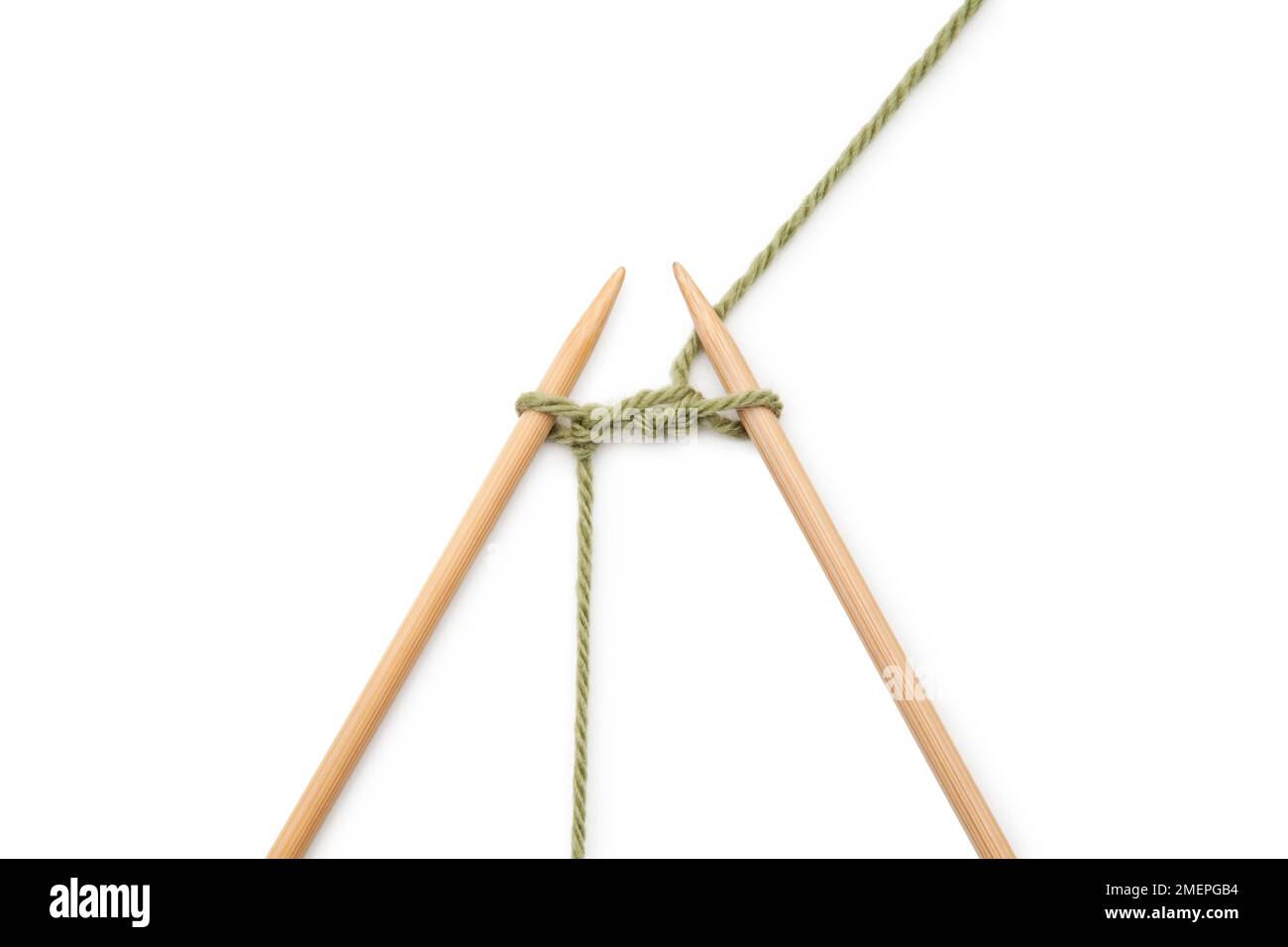 Example of picot point chain knitting technique Stock Photo - Alamy